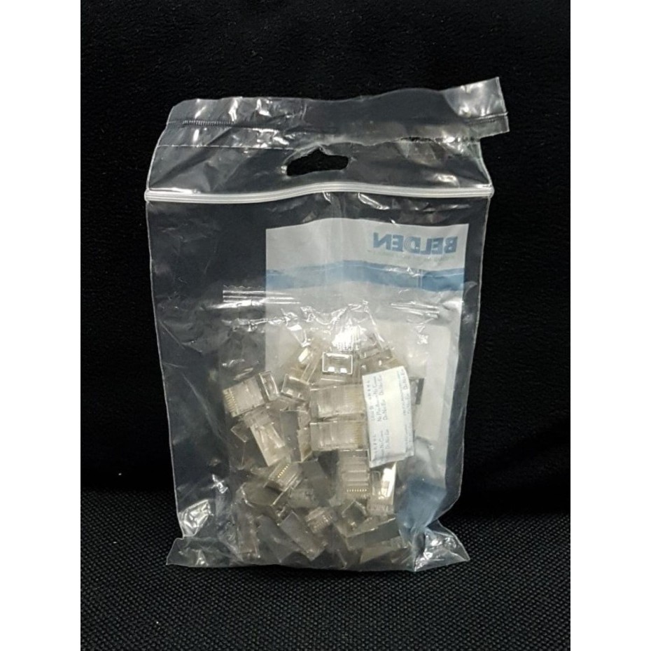 Jual BELDEN RJ45 Connector Cat.5e STP Metal ( Eceran / harga per Pcs ...