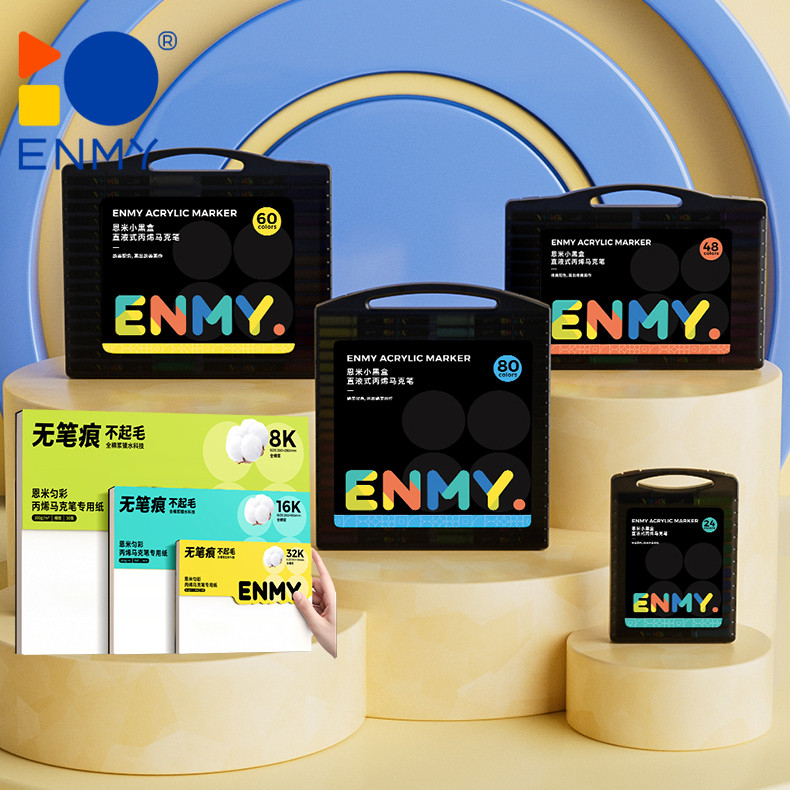 Jual ENMY Drawing Set Blackbox Direct Liquid Acrylic Marker Add A ...