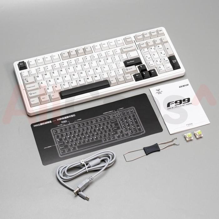 Jual AULA F99 - 3-mode 99-keys Hotswappable Mechanical Keyboard - NIGHT ...