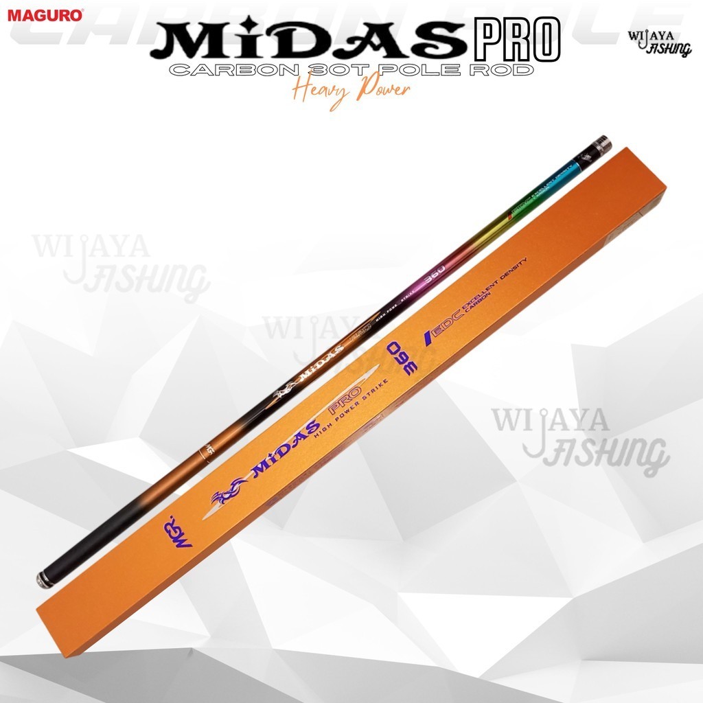 Jual Joran Tegek MAGURO Midas PRO NS Pole Rod Mancing Galatama Kolam ...