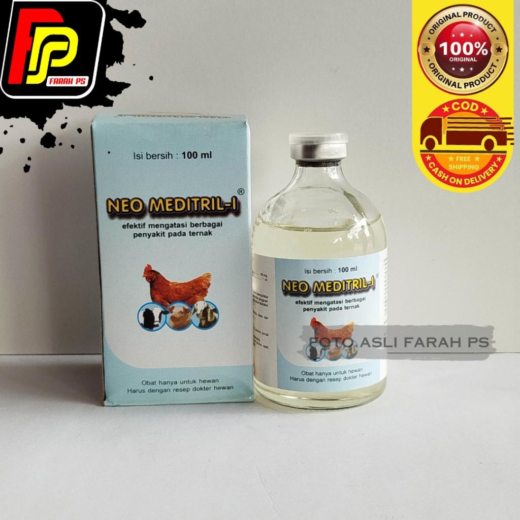Jual Neo Meditril Injek 100ml Injeksi Medion Injeksi Obat Antibiotik ...