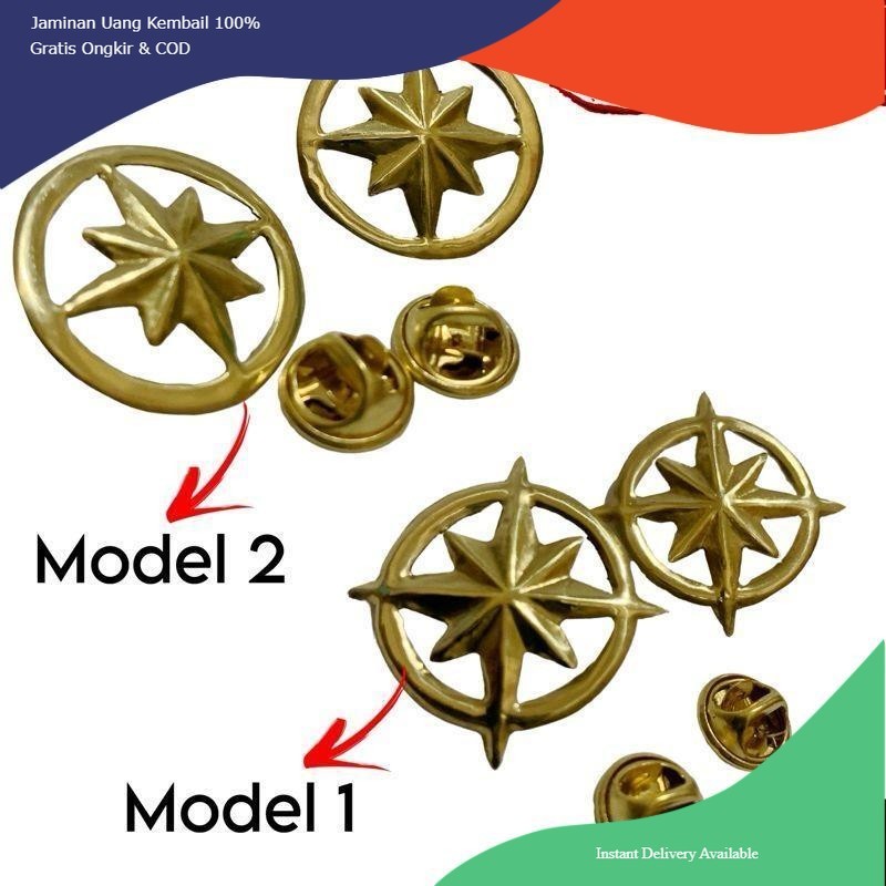 Jual PIN KRAH PELAYARAN PENJURU ANGIN MATA ANGIN - BINTANG MARITIM ...