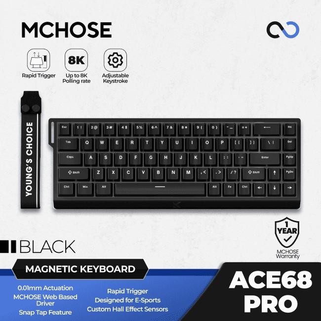 Jual MCHOSE ACE68 PRO 8K Hall Effect 65% Keyboard Rapid Trigger SOCD ...