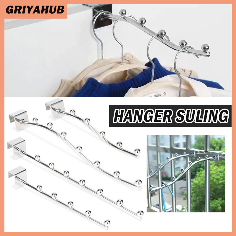 Jual Hanger Suling 5/7 Titik Gantungan Baju Display/Hook Hanger ...
