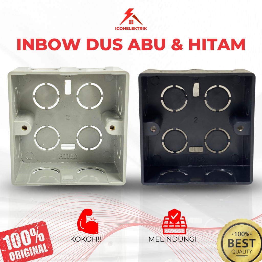 Jual Dus Inbow HIRO IB MK – Tempat Saklar Listrik Abu-Abu untuk ...
