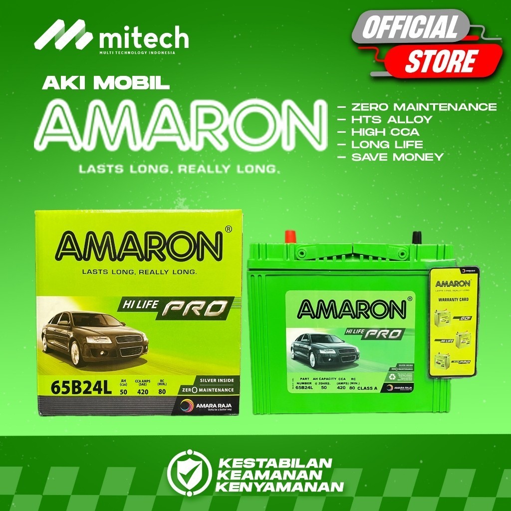Jual Amaron Hi Life Pro Aki Kering Mobil All New Ertiga NS60L / 65B24L - 12V / 50Ah | Shopee ...