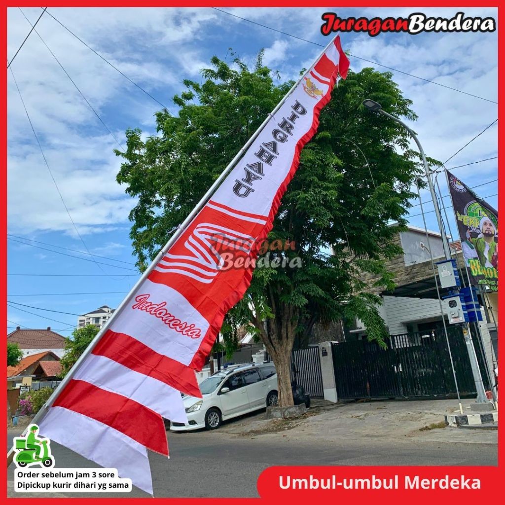 Jual Umbul-umbul Merdeka 4 Meter | Umbul Agustusan | Dekorasi ...