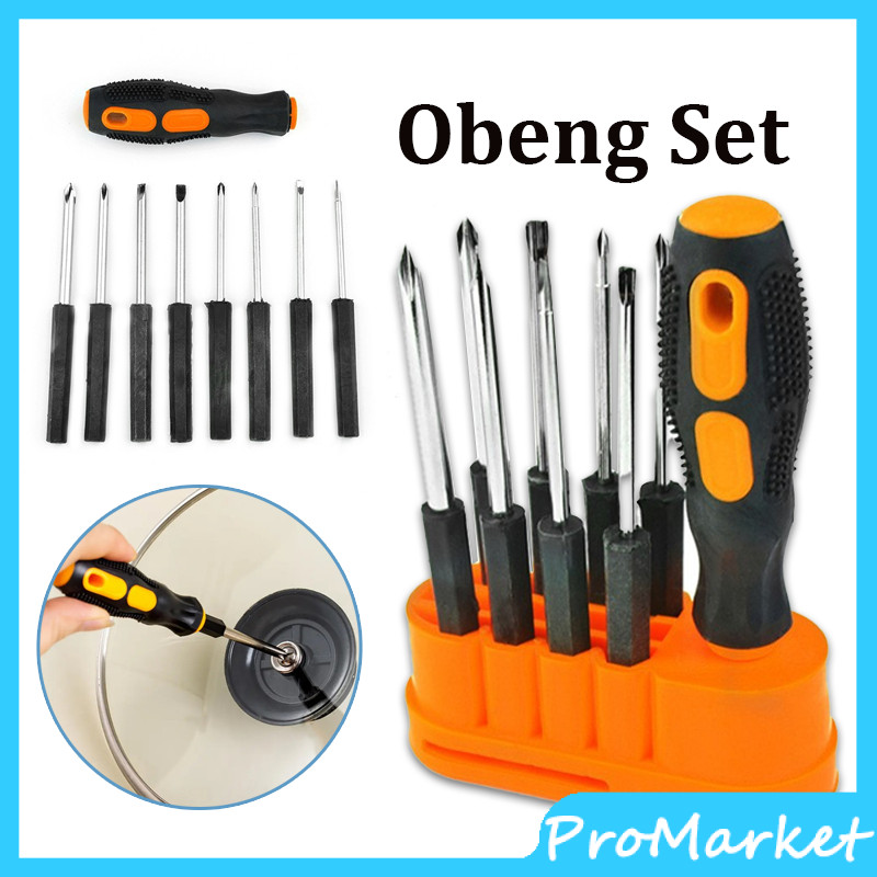 Jual 10 in 1 Obeng/ Obeng Set Kunci Shock Set Multifunction Screwdriver ...