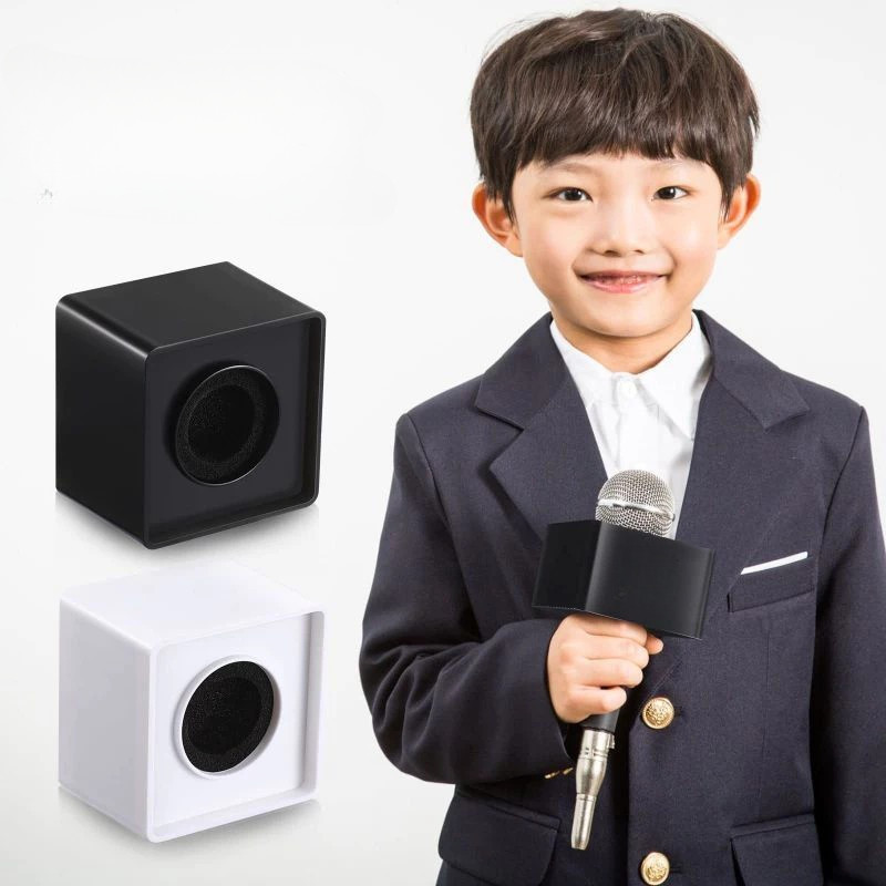 Jual Mic Reporter Microphone Holder Station Mic Holder Mic Flag ...