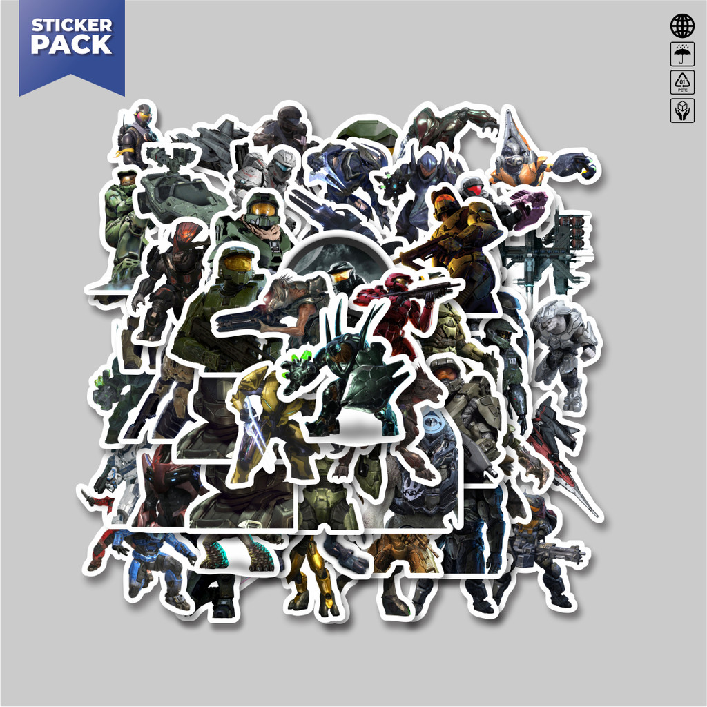Jual [100PCS]Stiker Pack Stiker Game Series Halo Karakter Mix 7 ...