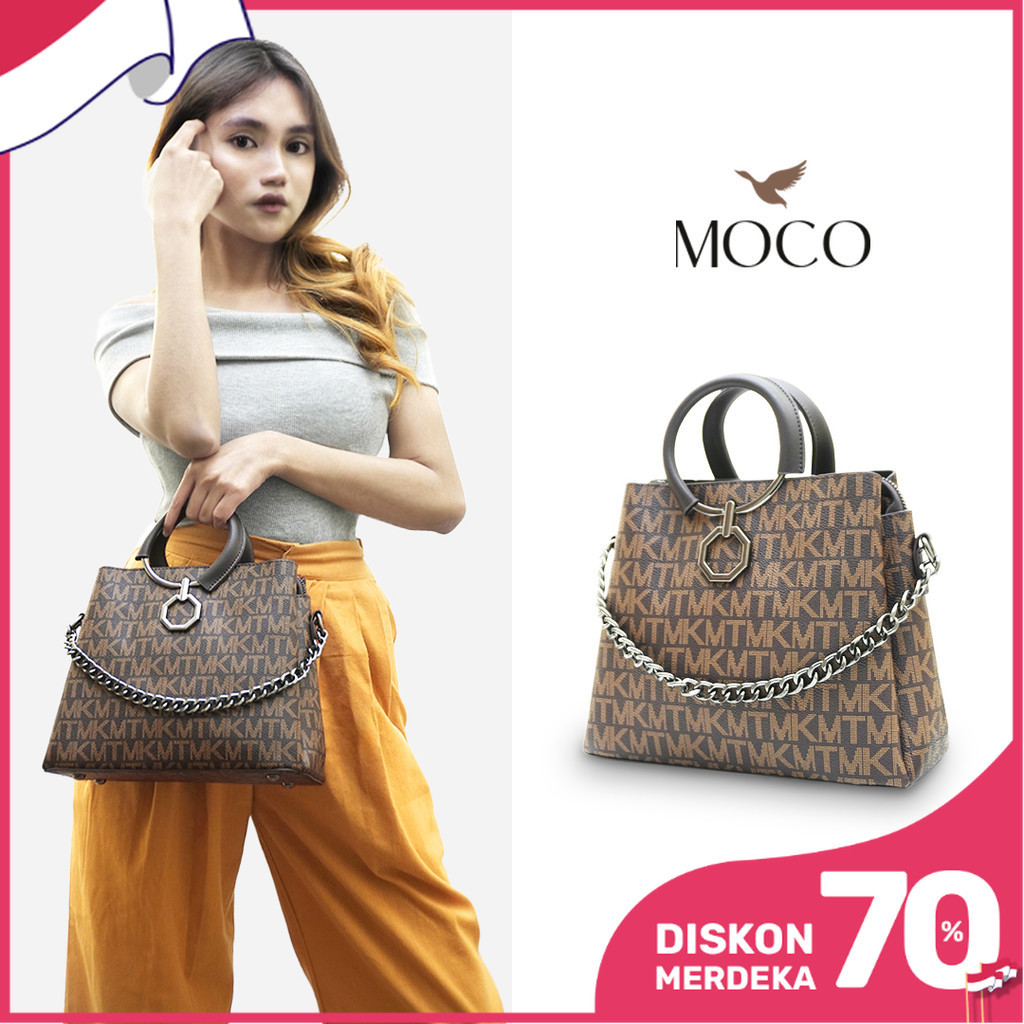 Jual MOCO Fashion Tas Tangan dengan Pola Kotak Desain Mewah dan Anggun untuk Wanita Modern 1888 ...