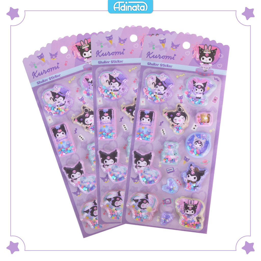 Jual Kuromi Water Shaker Stickers 2532-6175 - Adinata / Sticker ...