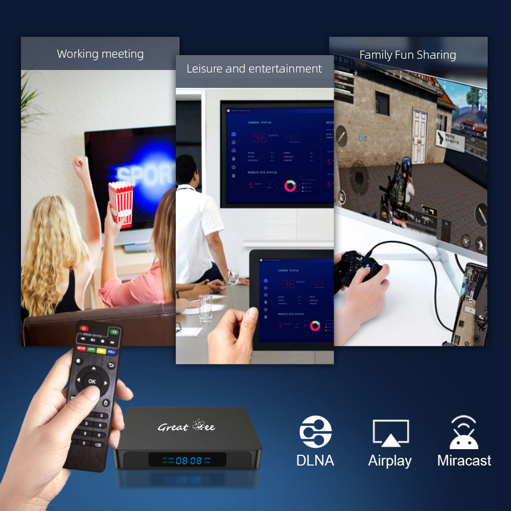 Jual Great Bee Arabic TV Box Allwinner H313 4K Smart TV Set Top Box ...