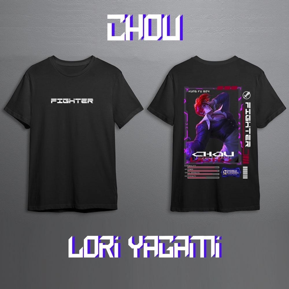 Jual KAOS MOBILE LEGEND CHOU SKIN KOF, KAOS CHOU MLBB FIGHTER SKIN KOF ...
