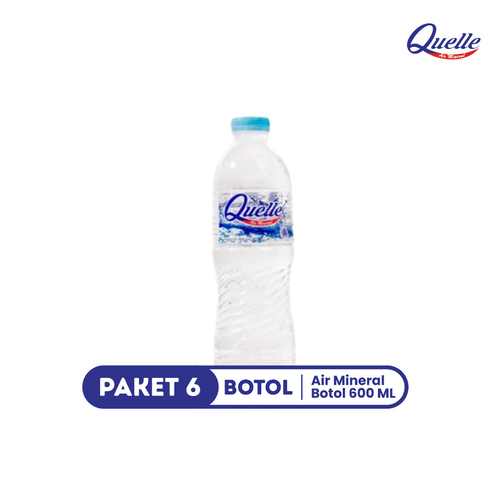 Jual Quelle Air Mineral Botol 600 ML – Paket 6 Botol | Shopee Indonesia