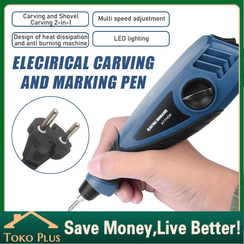 Jual Alat Grafir Ukir Listrik Besi Almunium Kaca / Electric Engraver ...