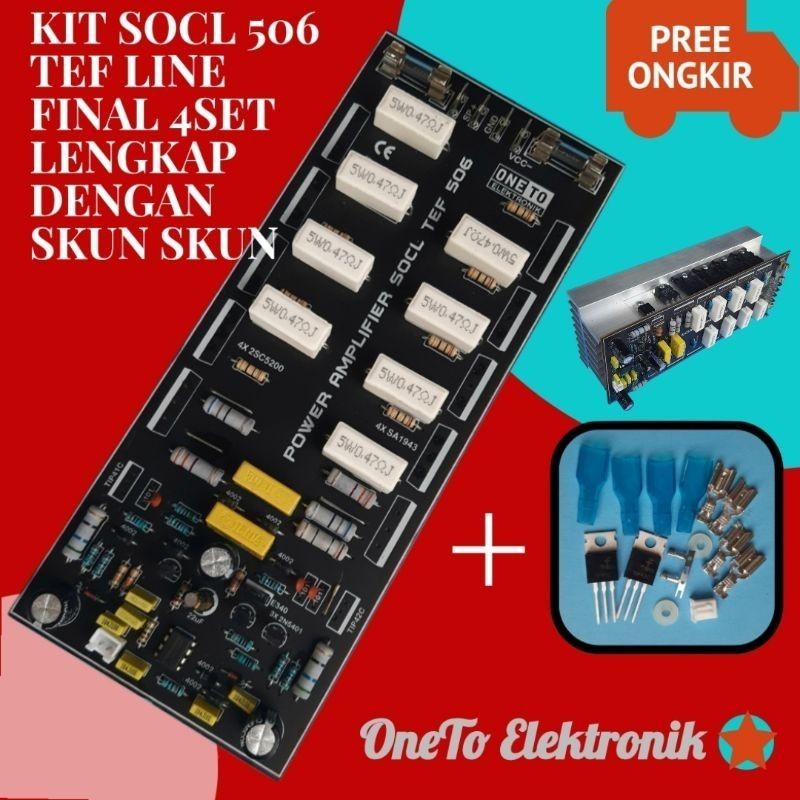 Jual Kit Driver Power Socl 506 Tef 2U Line Final 4Set | Shopee Indonesia