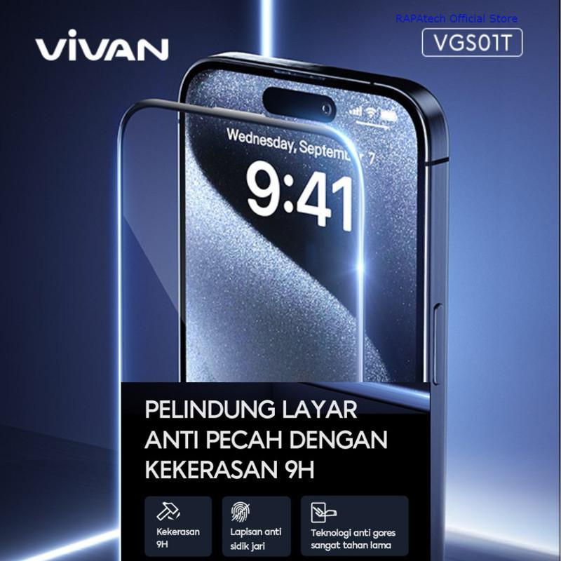 Jual VIVAN VGS01T Tempered Glass Premium iPhone XR/11/11 Pro/11 Pro Max ...
