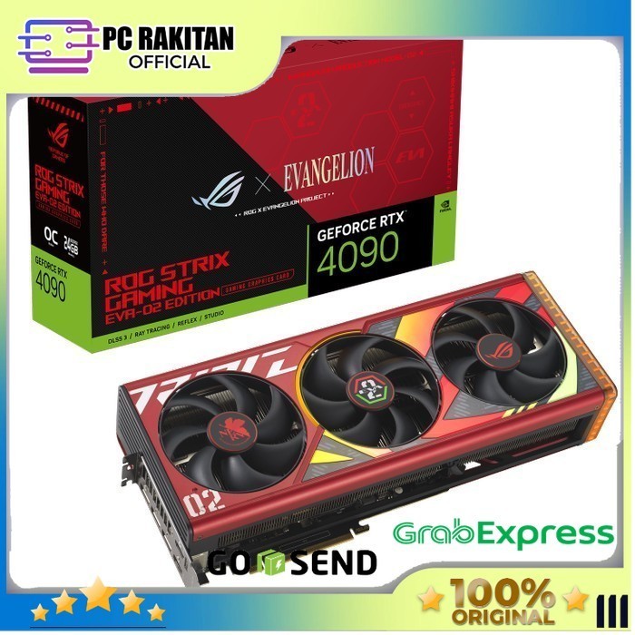 Jual ASUS GeForce RTX 4090 24GB GDDR6X ROG Strix OC EVA-02 Edition | Shopee Indonesia