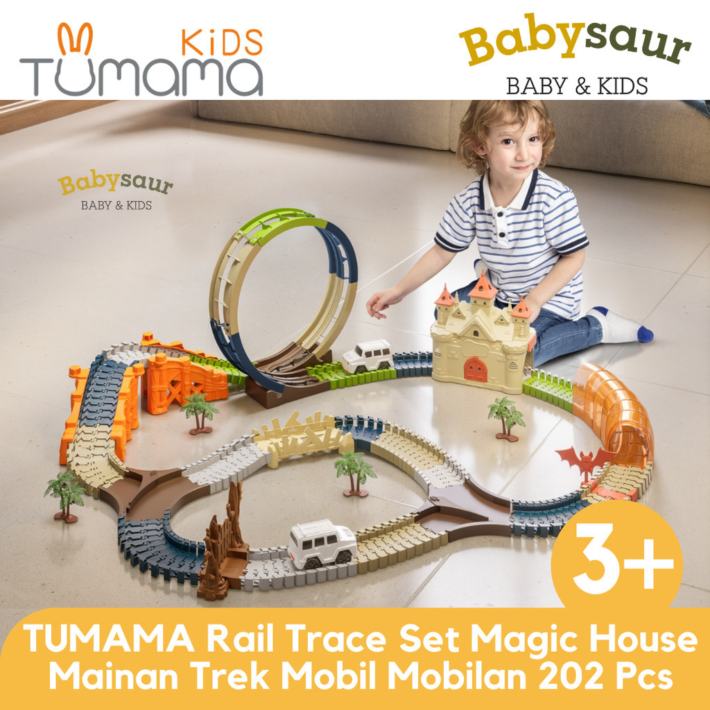Jual TUMAMA Rail Trace Set Magic House 202 Pcs Mainan Trek Mobil Mobilan Anak 3+ | Shopee Indonesia