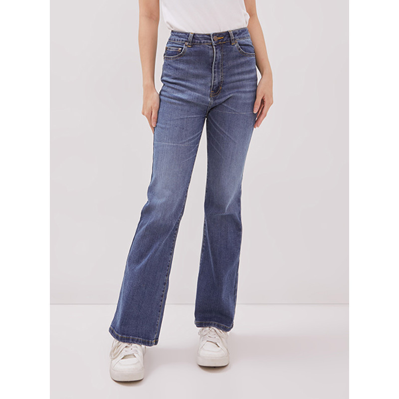 Jual DUST - Celana Vintage Cutbray Jeans Adisti Biru (D. 3822) | Shopee ...
