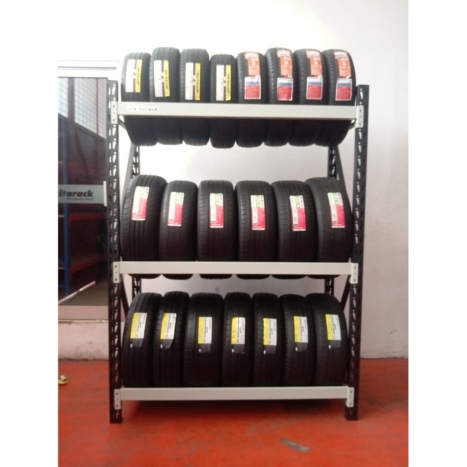 Jual 6TR1520 RACK GUDANG BESI PEYIMPANAN BAN RACK DENGAN TINGGI 2 METER ...