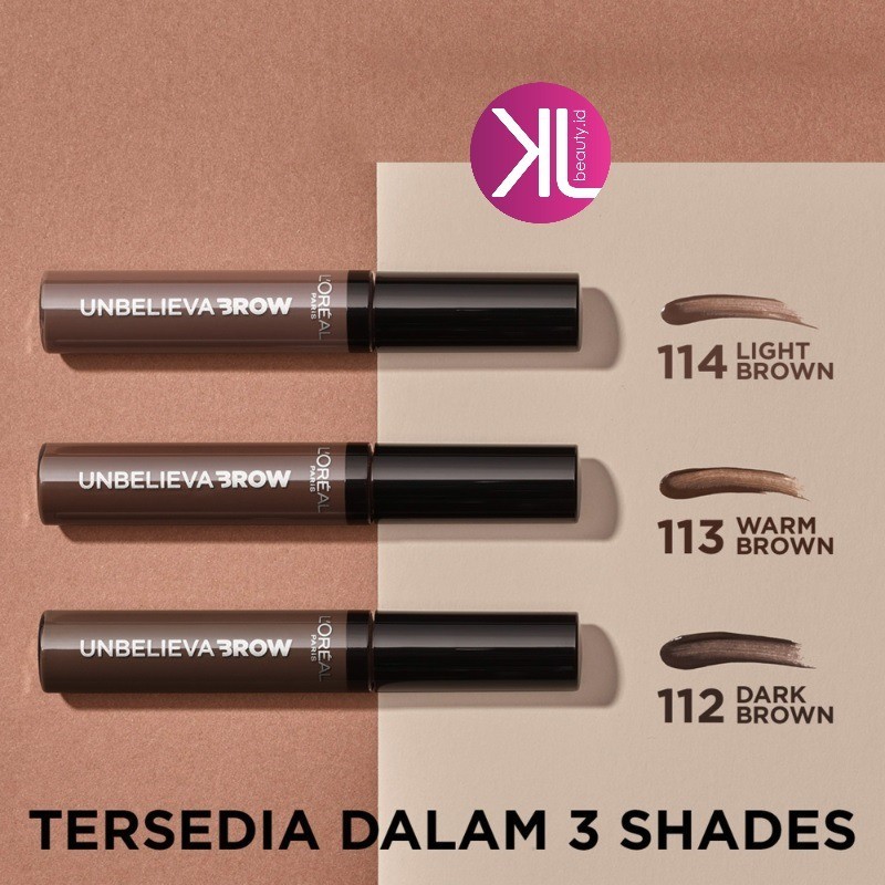 Jual Loreal Unbelieva Brow Gel Alis | Shopee Indonesia