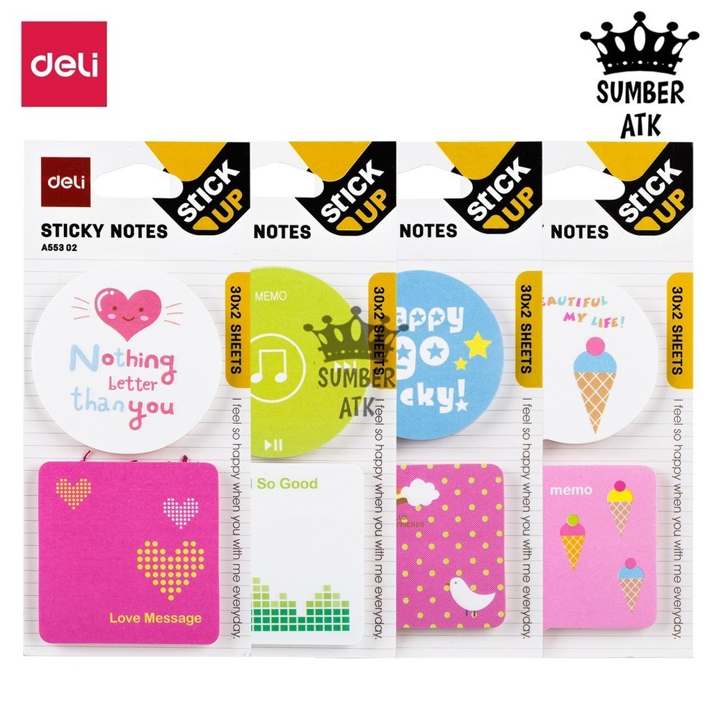 Jual [ HADIAH PEMBELIAN PRODUK DELI ] STICKY NOTES A55302 30x2 Sheets ...
