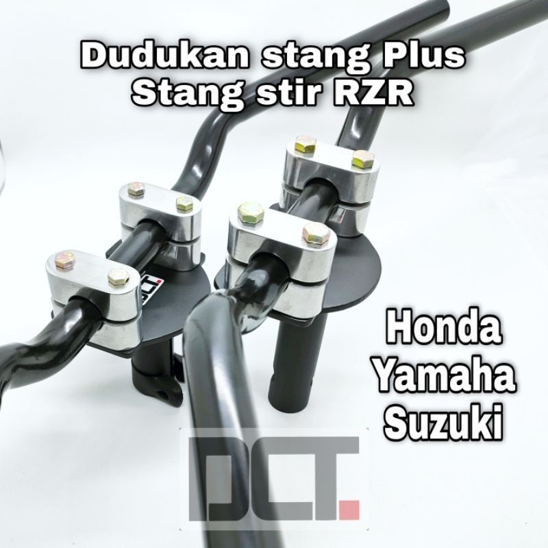 Jual PAKET STANG STIR RZR PLUS DUDUKAN STANG RACING UNIVERSAL ROADRACE ...