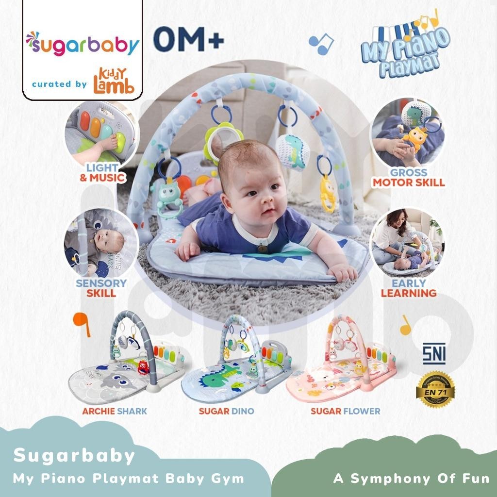 Jual Sugarbaby Piano Playmat / Baby Gym Musik Mainan Rattle Lampu ...