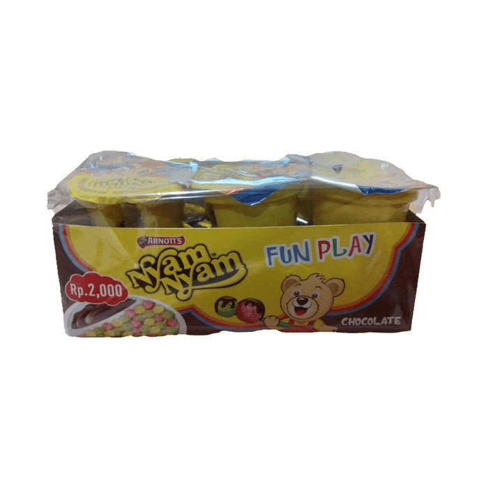 Jual Arnott's Nyam Nyam Rice Bubble Puff Fun Play 11g Isi 12pcs Cemilan ...