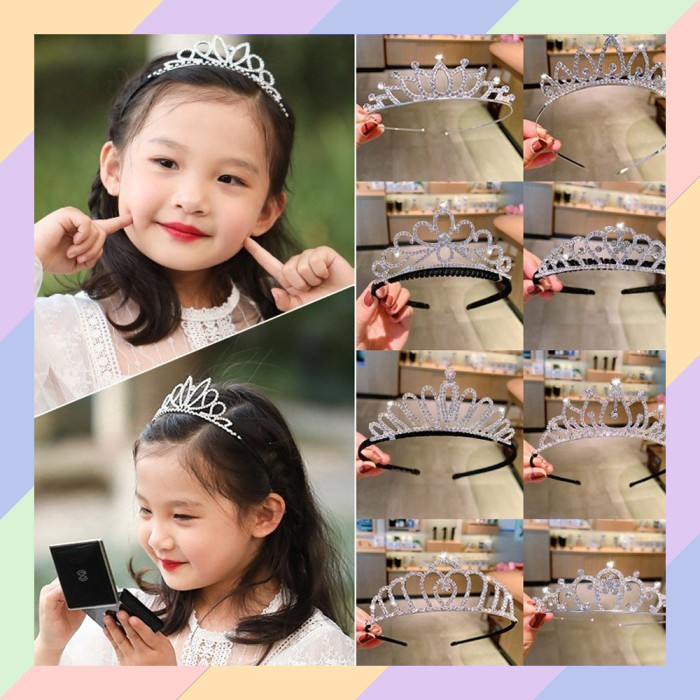 Jual BD14 Bando MAHKOTA Anak Aksesoris Rambut Tiara Princess Crown ...