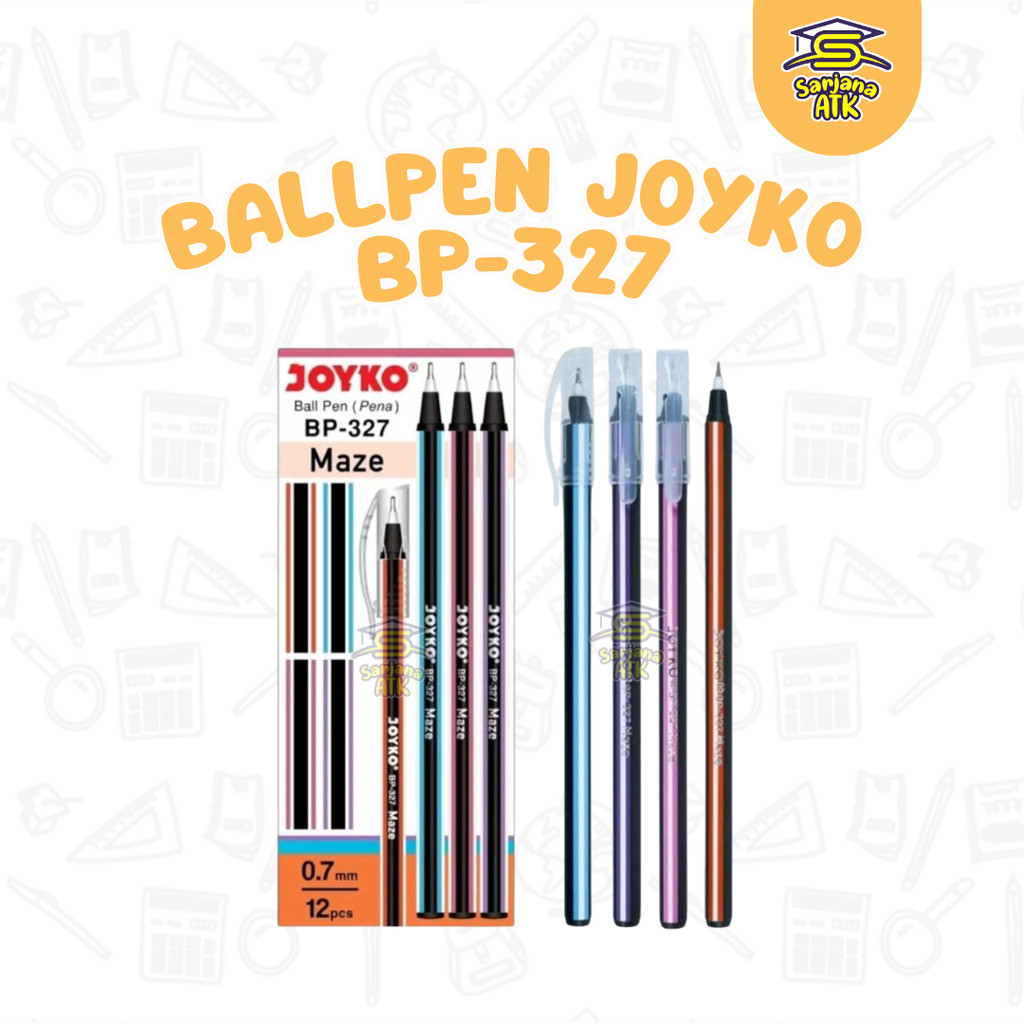 Jual (12 pcs) Bulpen / Bulpoint / Pulpen Ball Pen Pena Joyko BP-327 ...
