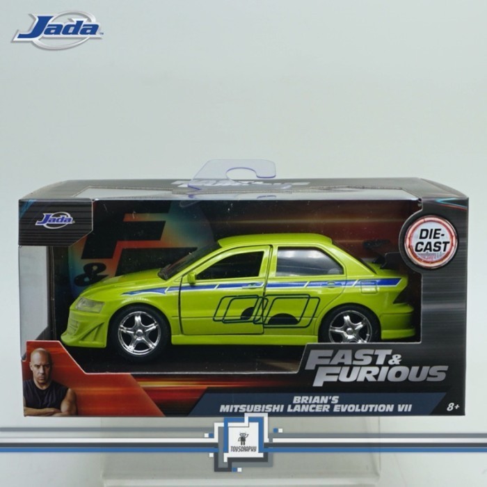 Jual Jada Fast and Furious 1:32 Brian's Mitsubishi Lancer Evolution VII ...