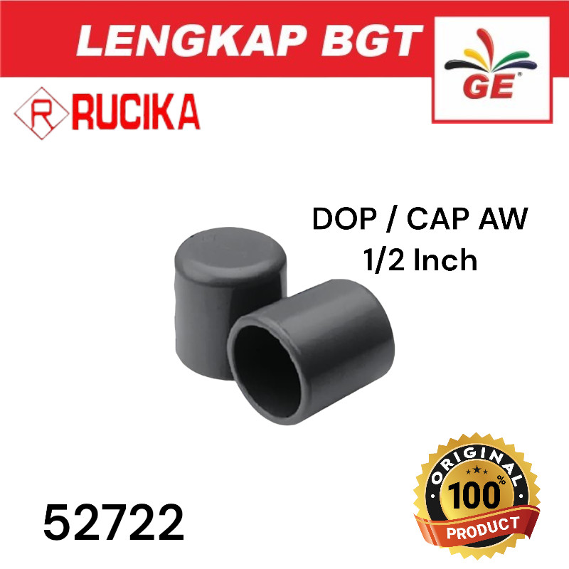 Jual RUCIKA DOP 1/2", Fitting / Sambungan Pipa PVC Rucika Dop / Cap AW ...