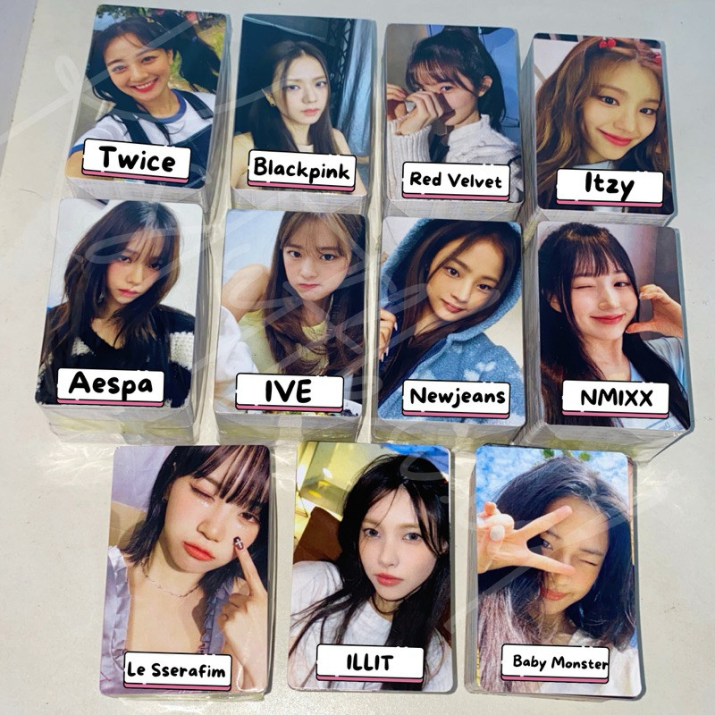 Jual Photocard Murah Unofficial 100 pcs baby monster illit red velvet aespa new jeans itzy nmixx ...
