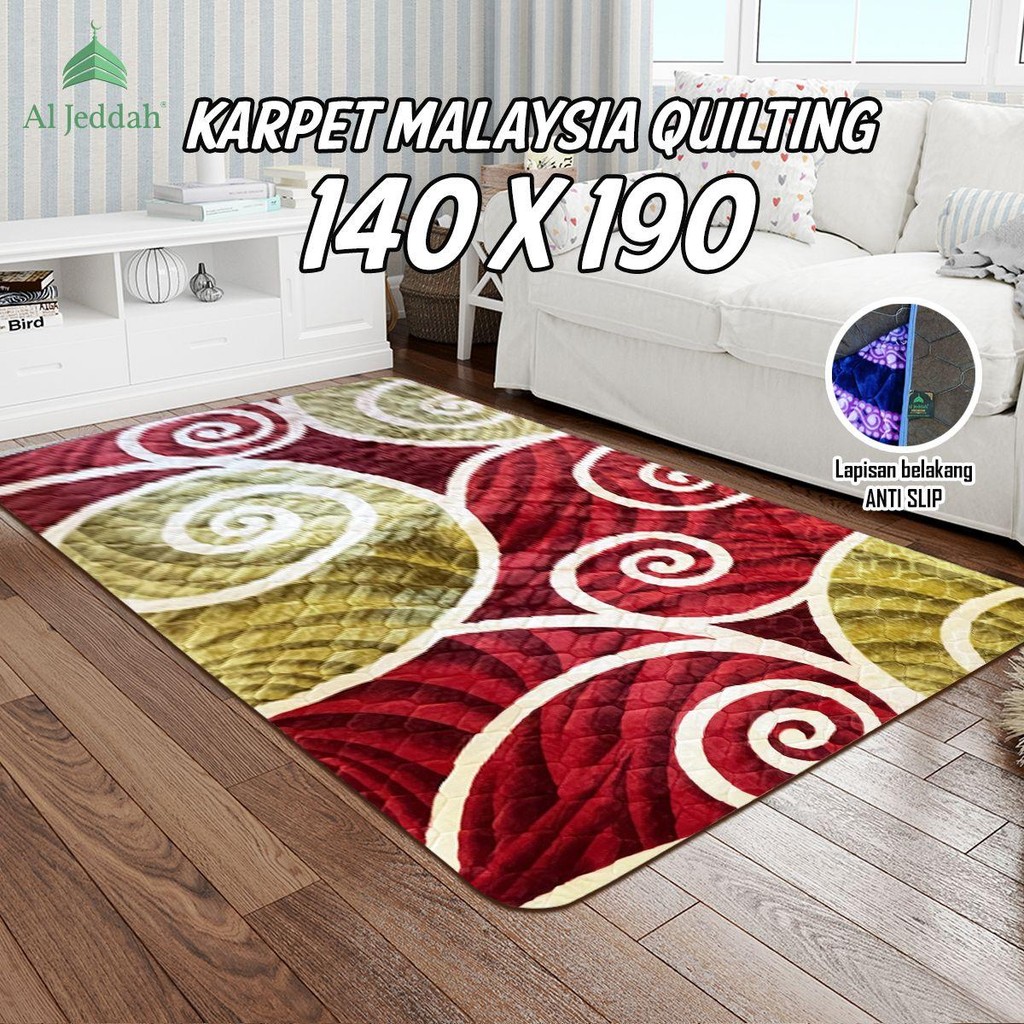 Jual Karpet Malaysia Quilting Busa Lantai 140x190CM Anti Slip Busa ...