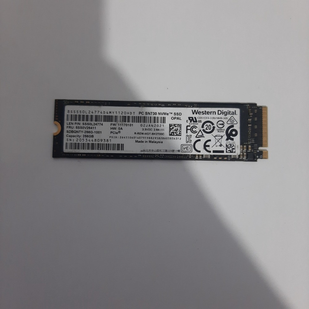 Jual SSD M2 NVME 256GB 512GB WD Western Digital SN730 | Shopee Indonesia