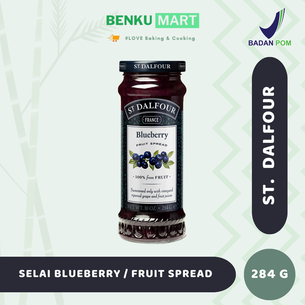 Jual Selai St. Dalfour Blueberry Jam Fruit Spread 10 Oz | 284 Gr ...
