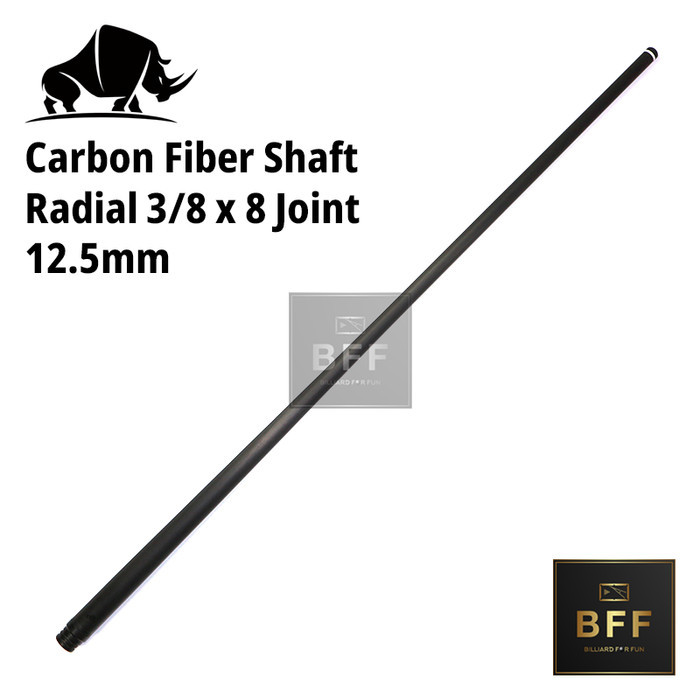Jual Shaft Stik Billiard Rhino Carbon Fiber Radial 3/8x8 Joint 12.5mm Low Deflection | Shopee ...