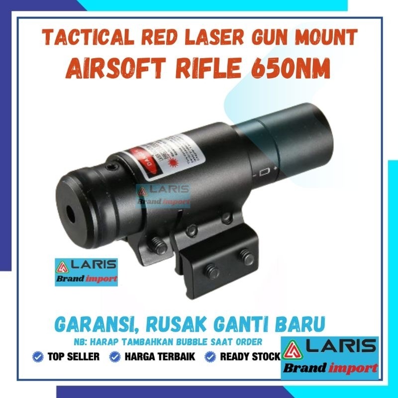 Jual IRON JIA Tactical Red Laser Gun Mount Airsoft Rifle 650nm - GF01 | Shopee Indonesia