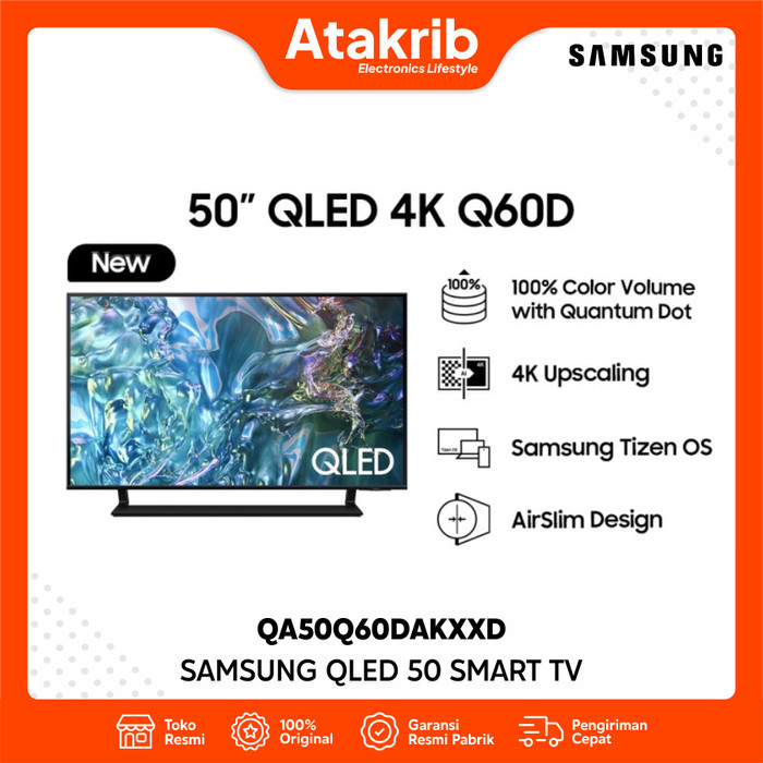 Jual SAMSUNG QLED 50 QA50Q60DAKXXD / 50Q60D 4K UHD Tizen OS Smart TV | Shopee Indonesia