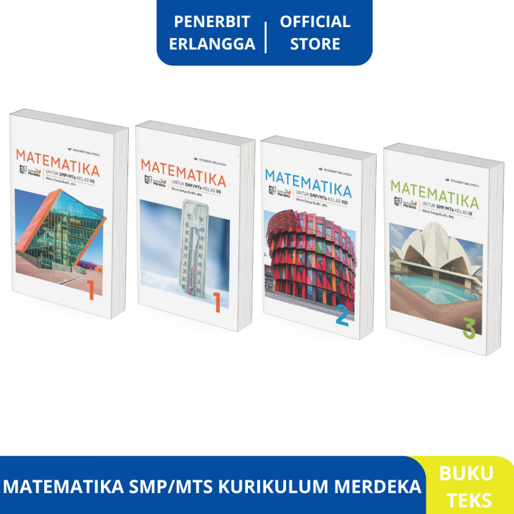 Jual Erlangga - Buku Matematika Kelas 7 8 9 atau Kelas 1 2 3 SMP/MTs Kurikulum Merdeka | Shopee ...