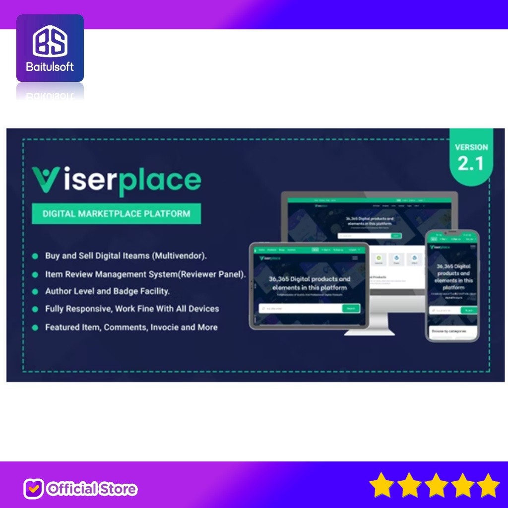 Jual SOURCE CODE APLIKASI VISERPLACE - DIGITAL MARKETPLACE PLATFORM ...