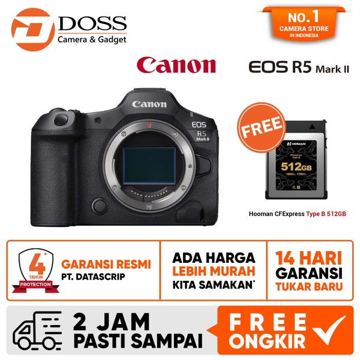 Jual Canon EOS R5II Body Only Canon R5 Mark 2 EOS R5 II Mirrorless ...