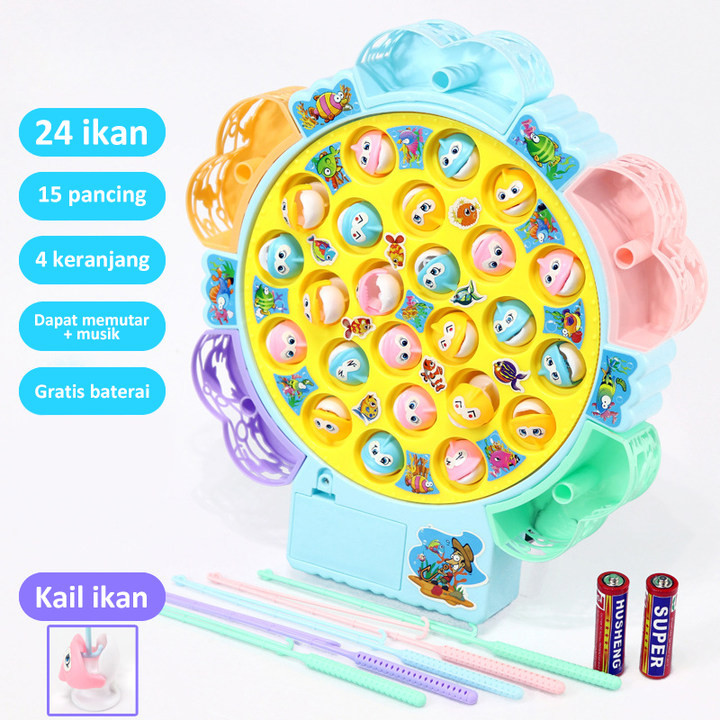 Jual Mainan Pancing Anak Besar Mainan Pancingan Ikan Anak Go Fishing ...