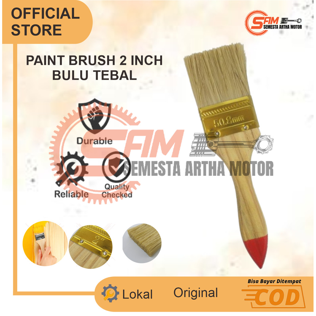 Jual Kuas Cat Paint Brush 2 Inch Koas Serba Guna Multi Funsi Pembersih ...