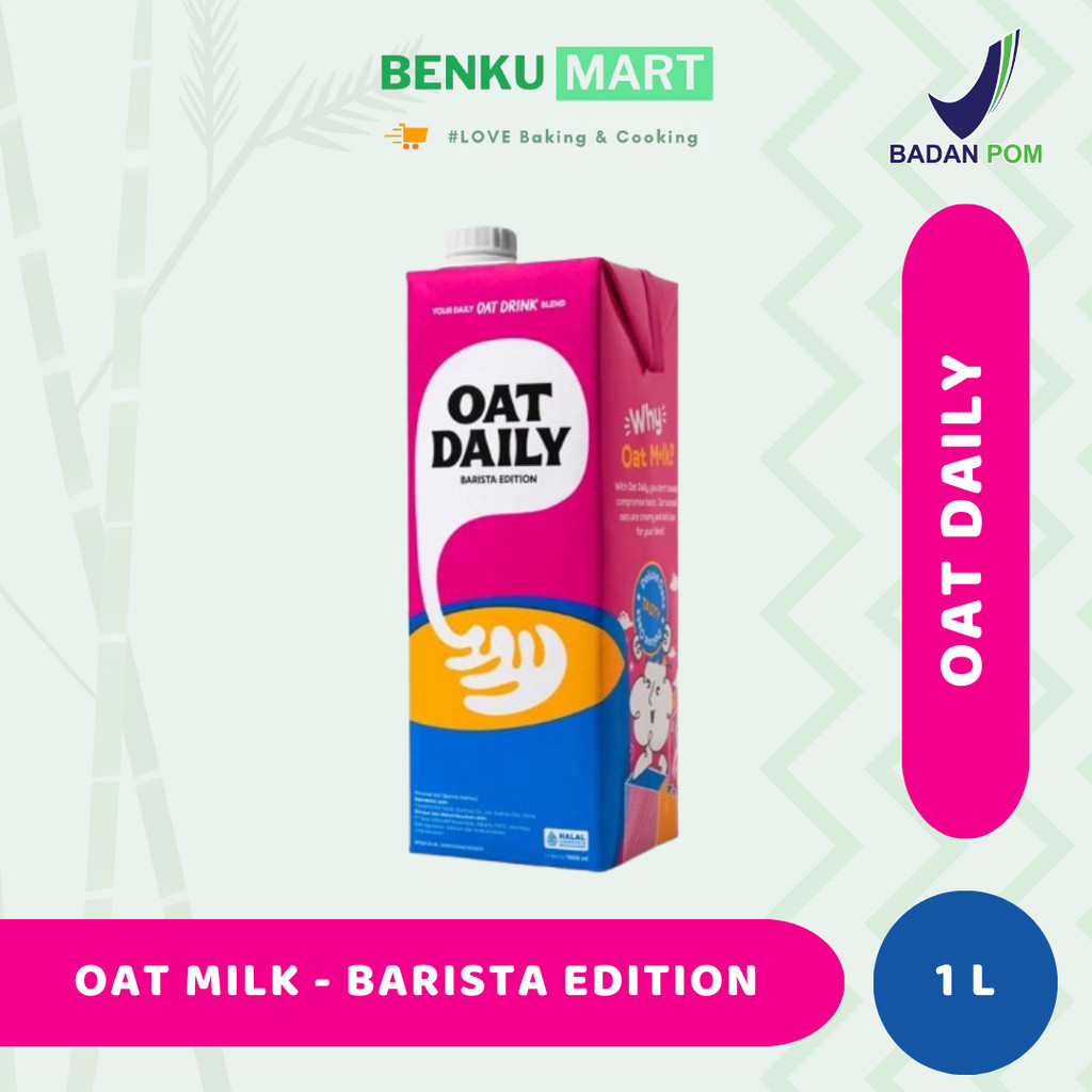 Jual Oat Daily Barista Edition Oat Milk 1 Liter | Susu Oat Milk Oatdaily Non Dairy 1 L | Shopee ...