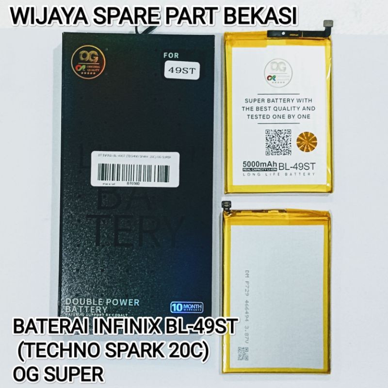 Jual BATERAI INFINIX BL-49ST (TECHNO SPARK 20C) OG SUPER | Shopee Indonesia