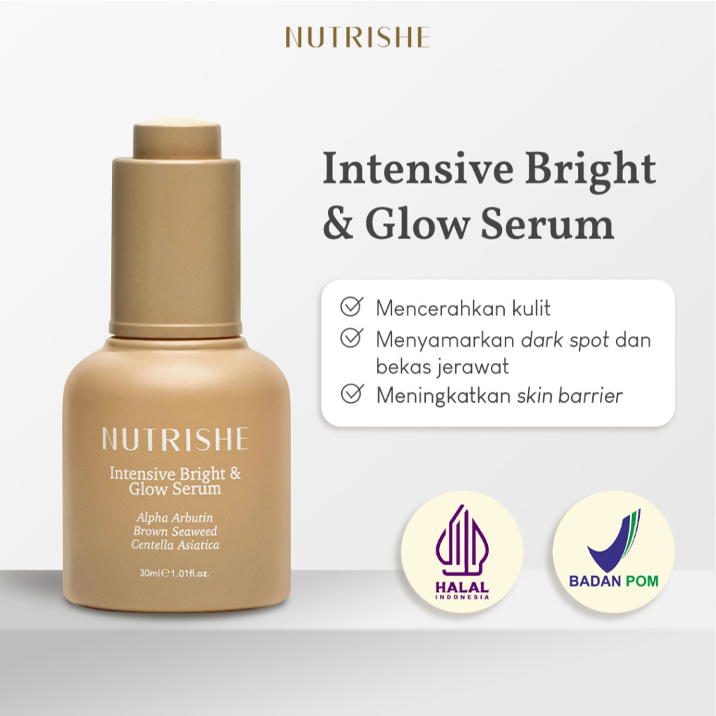 Jual Nutrishe Intensive Bright & Glow Serum Wajah Nutrishe | Shopee Indonesia